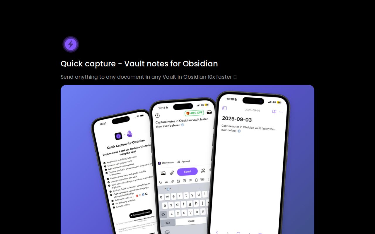 Quick Capture - Obsidian